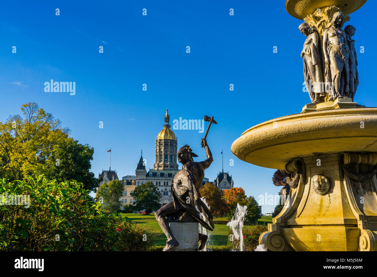 Bushnell Park Hartford, Connecticut, USA Stock Photo - Alamy