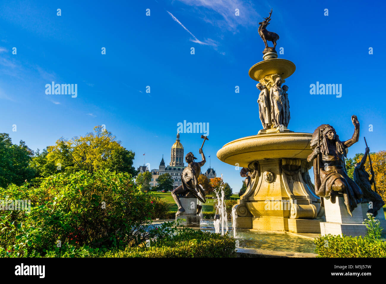 Bushnell Park Hartford, Connecticut, USA Stock Photo - Alamy