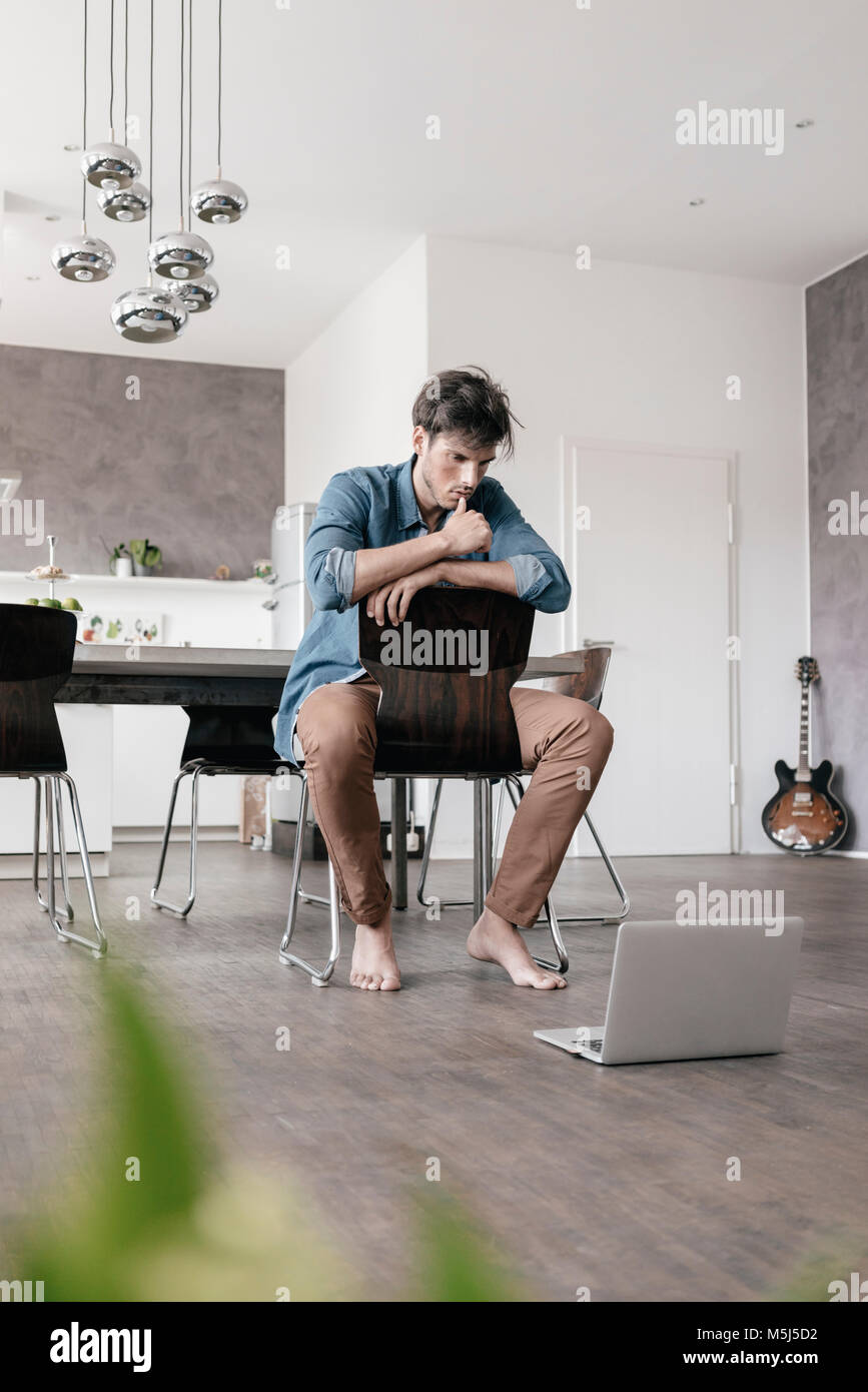 Man Leaning Back In Chair High Resolution Stock Photography and Images ...
