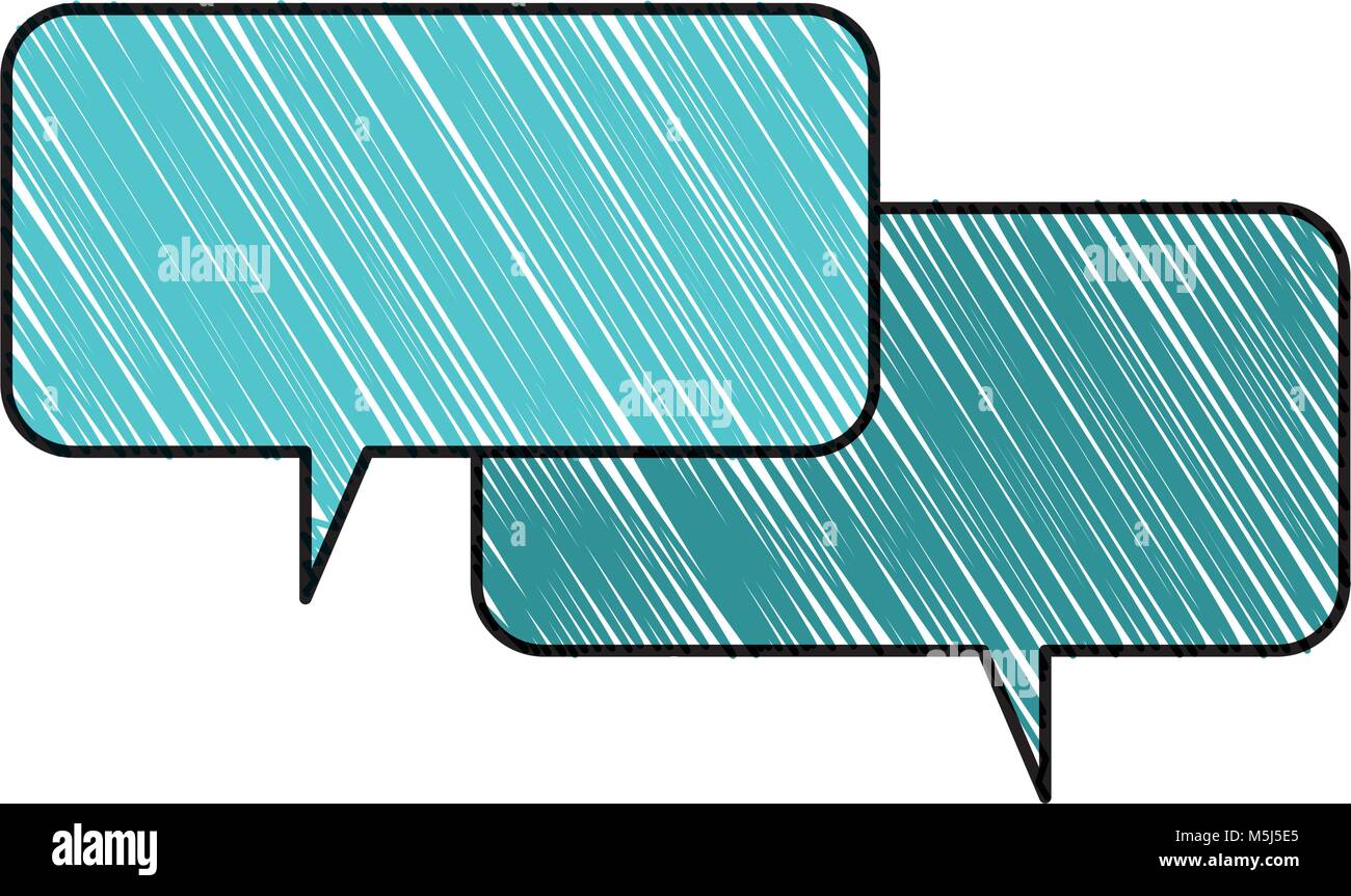 doodle graphic chat bubble text message vector illustration Stock ...