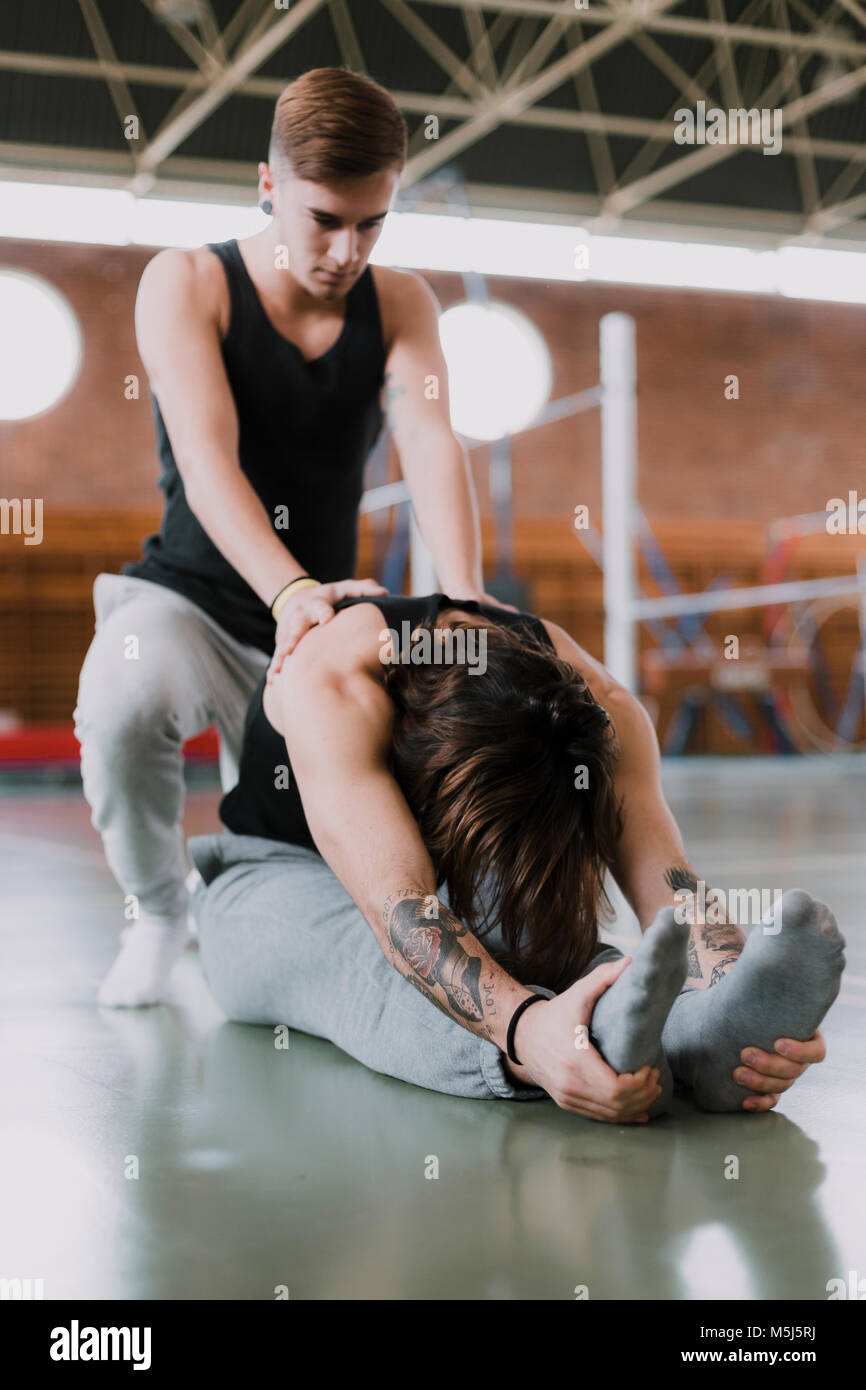 Partner exercise hi-res stock photography and images - Alamy