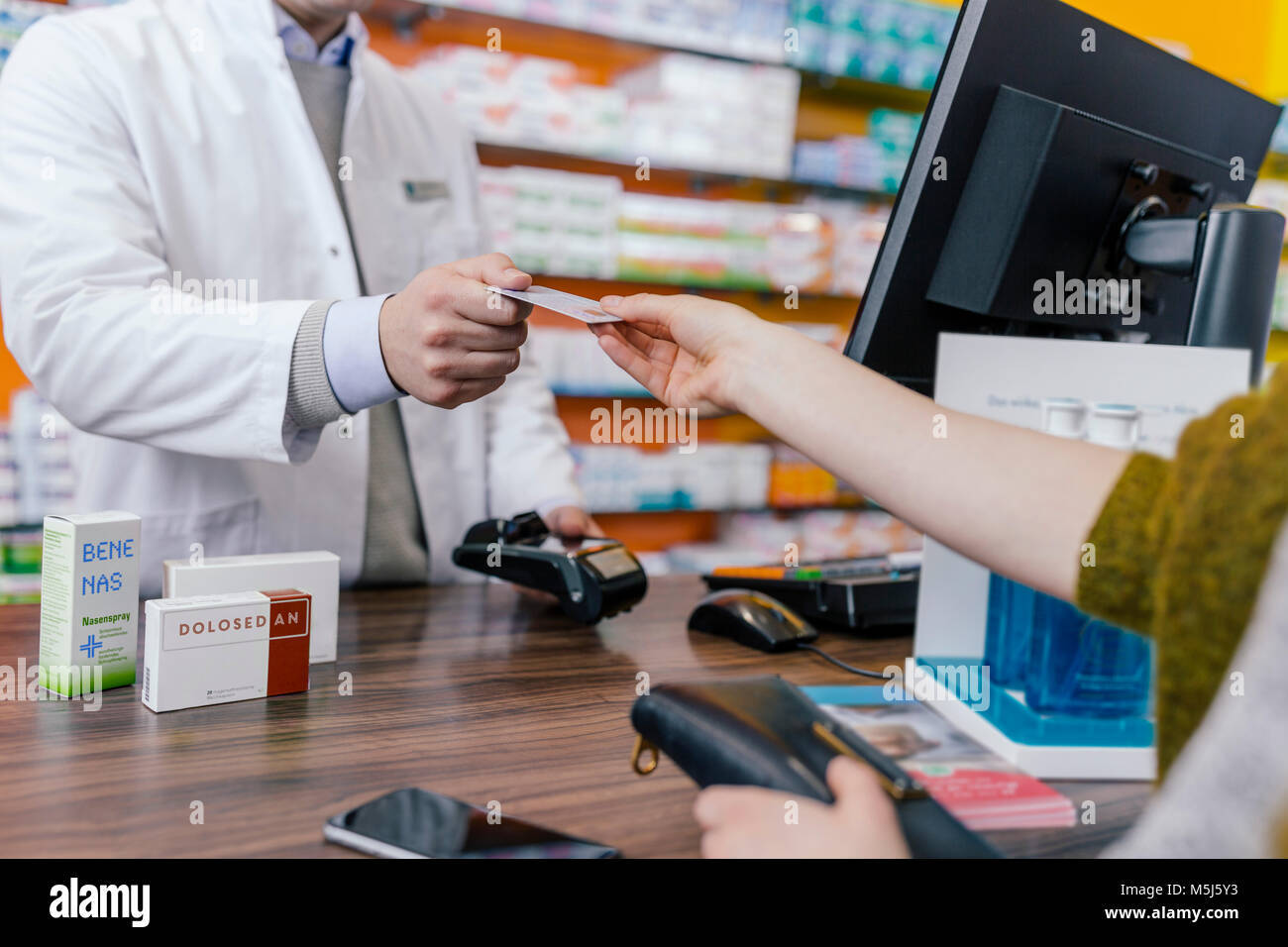 Counter in a pharmacy hi-res stock photography and images - Alamy