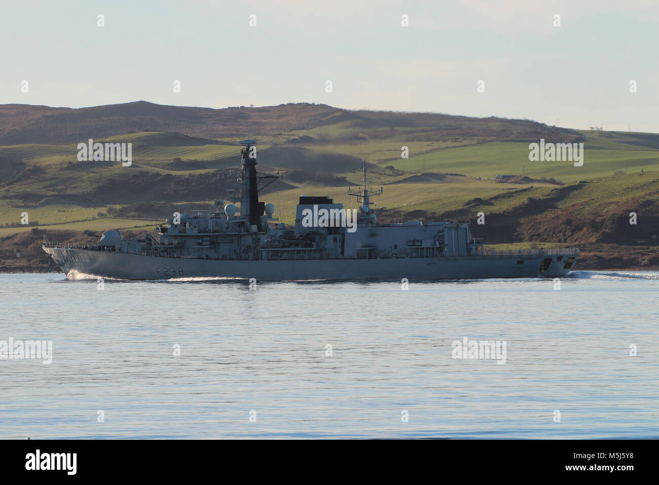 HMS Northumberland (F238), a Duke-class (or Type 23) frigate operated ...
