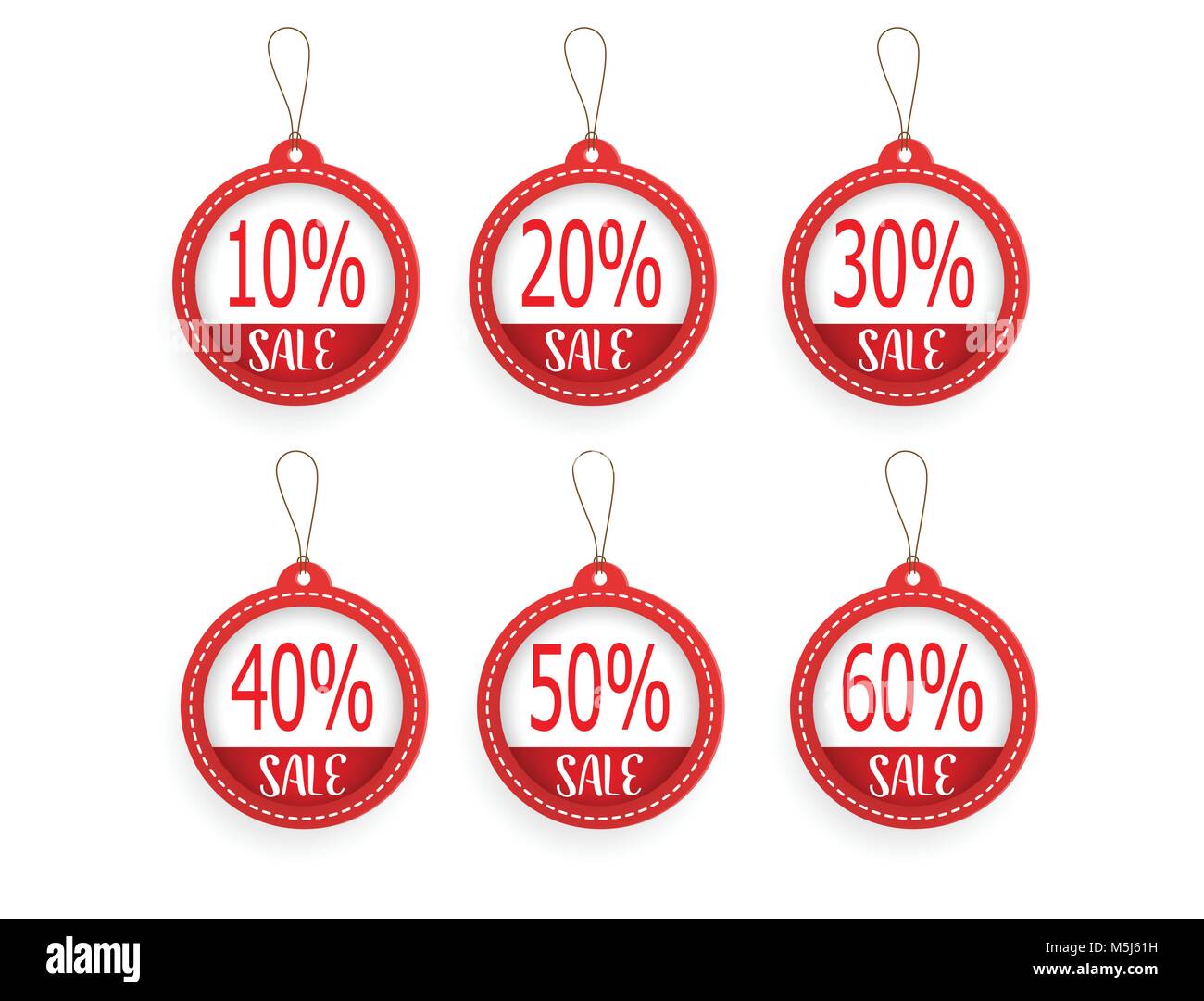 set of price discount sale tag label background vector illustration ...
