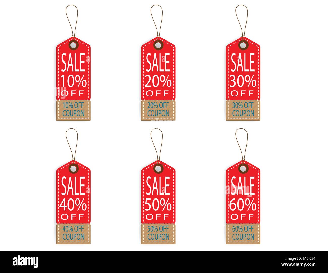 set of price discount sale tag label background vector illustration ...