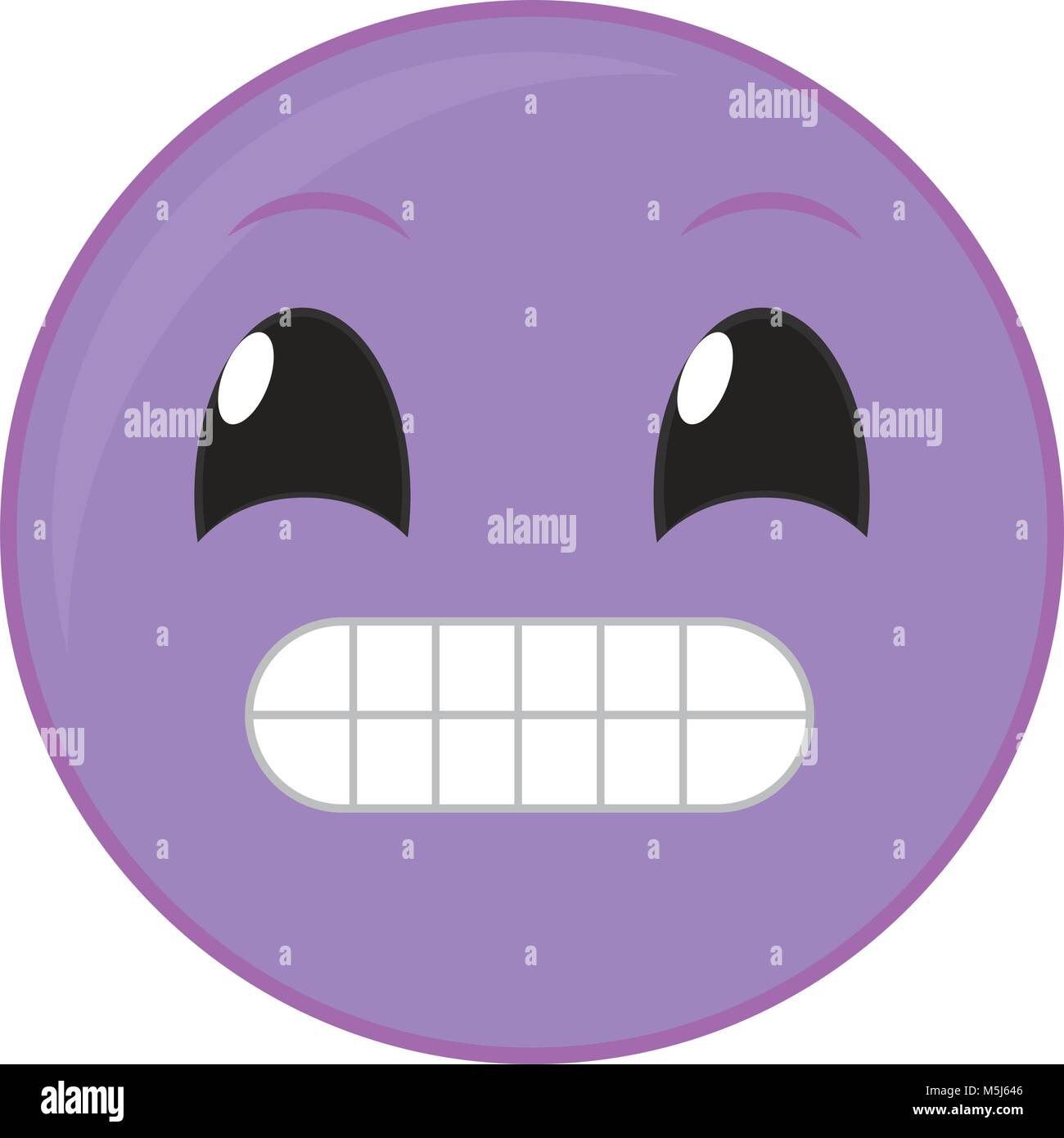 purple ups face gesture symbol expression vector illustration Stock ...