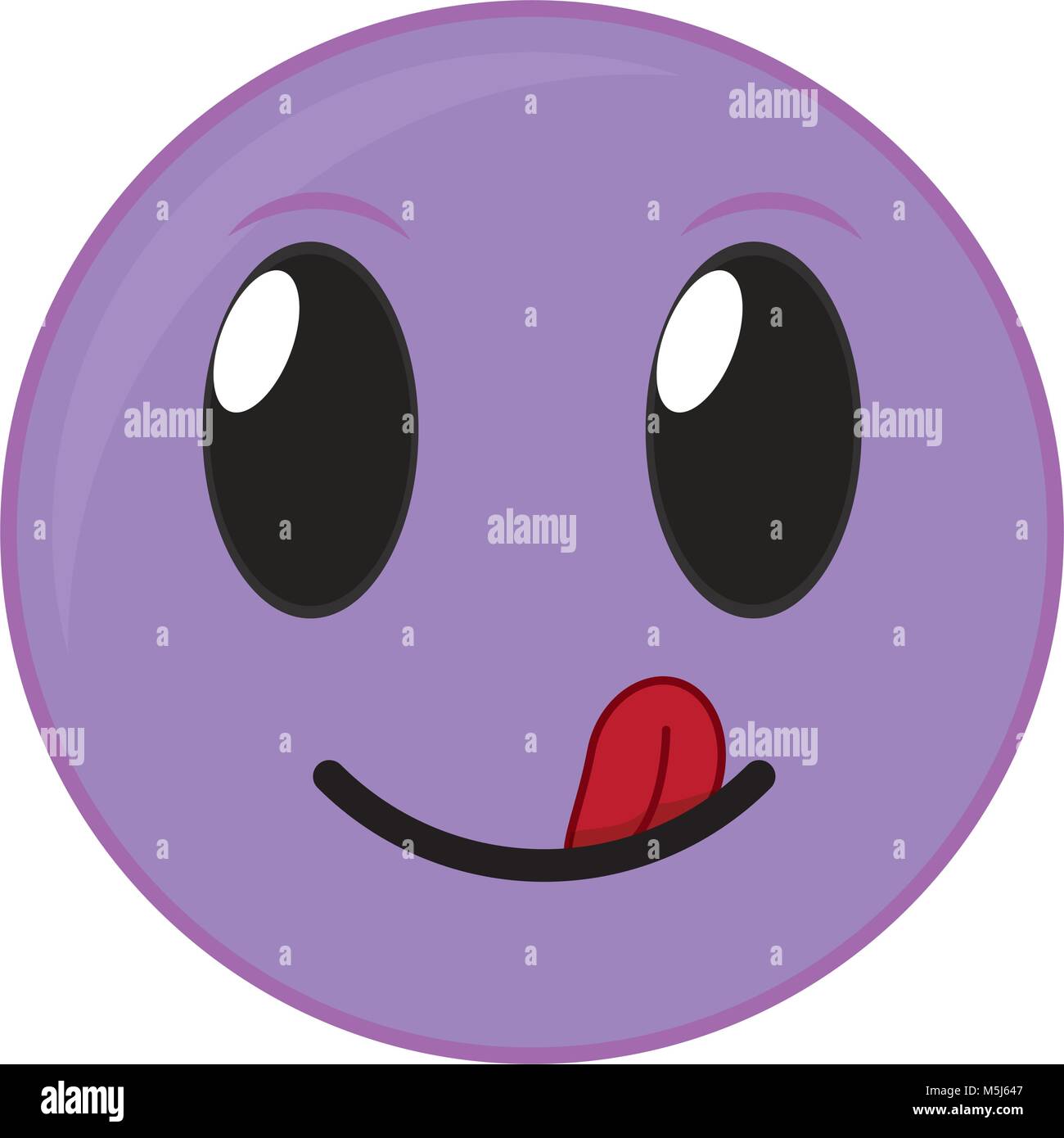 purple funny face gesture symbol expression vector illustration Stock ...