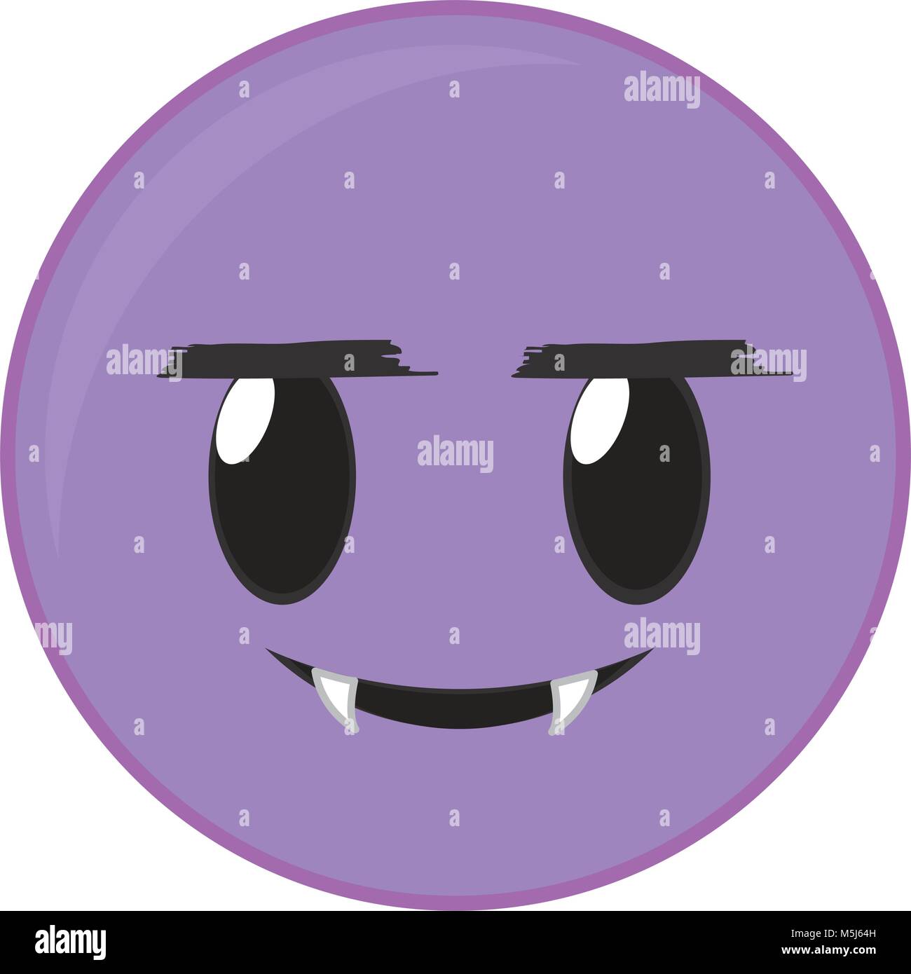 purple vampire face gesture emoji expression Stock Vector Image & Art ...