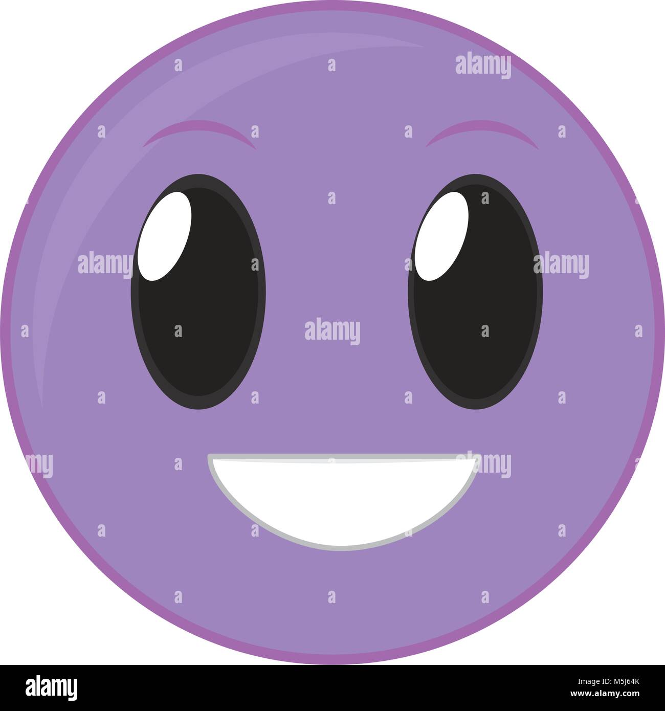purple glad face gesture emoji expression Stock Vector Image & Art - Alamy