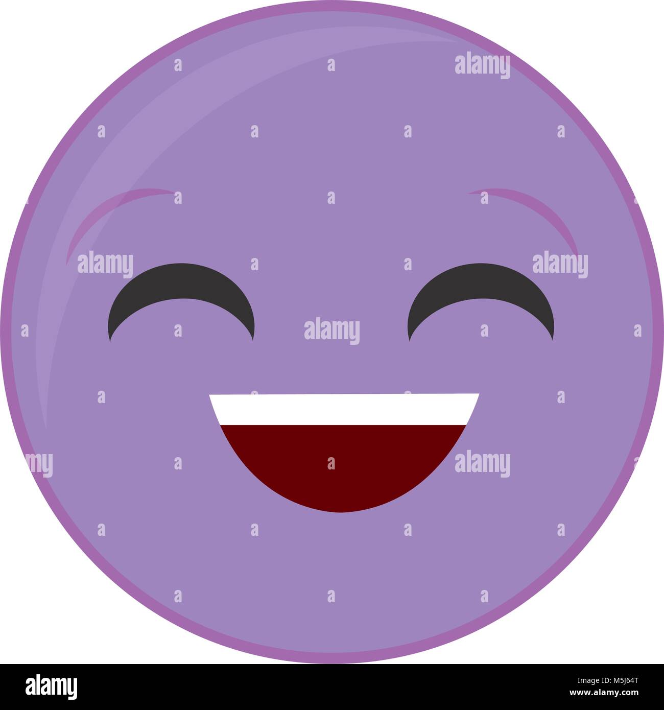 purple laugh face gesture emoji expression Stock Vector Image & Art - Alamy