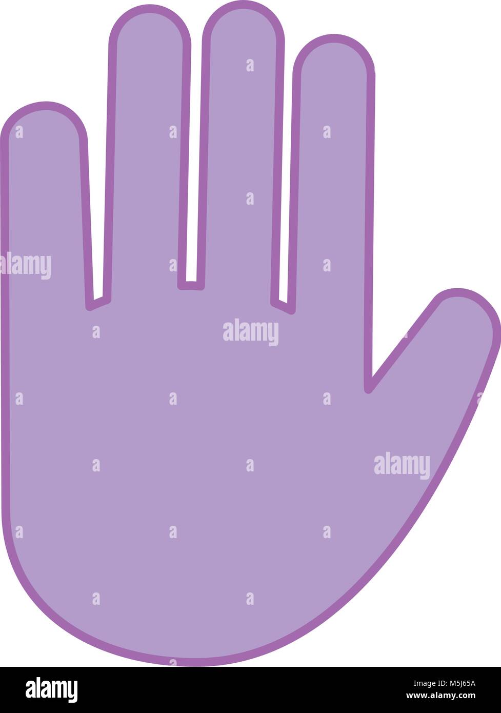 emoji hand stop gesture expression Stock Vector Image & Art - Alamy