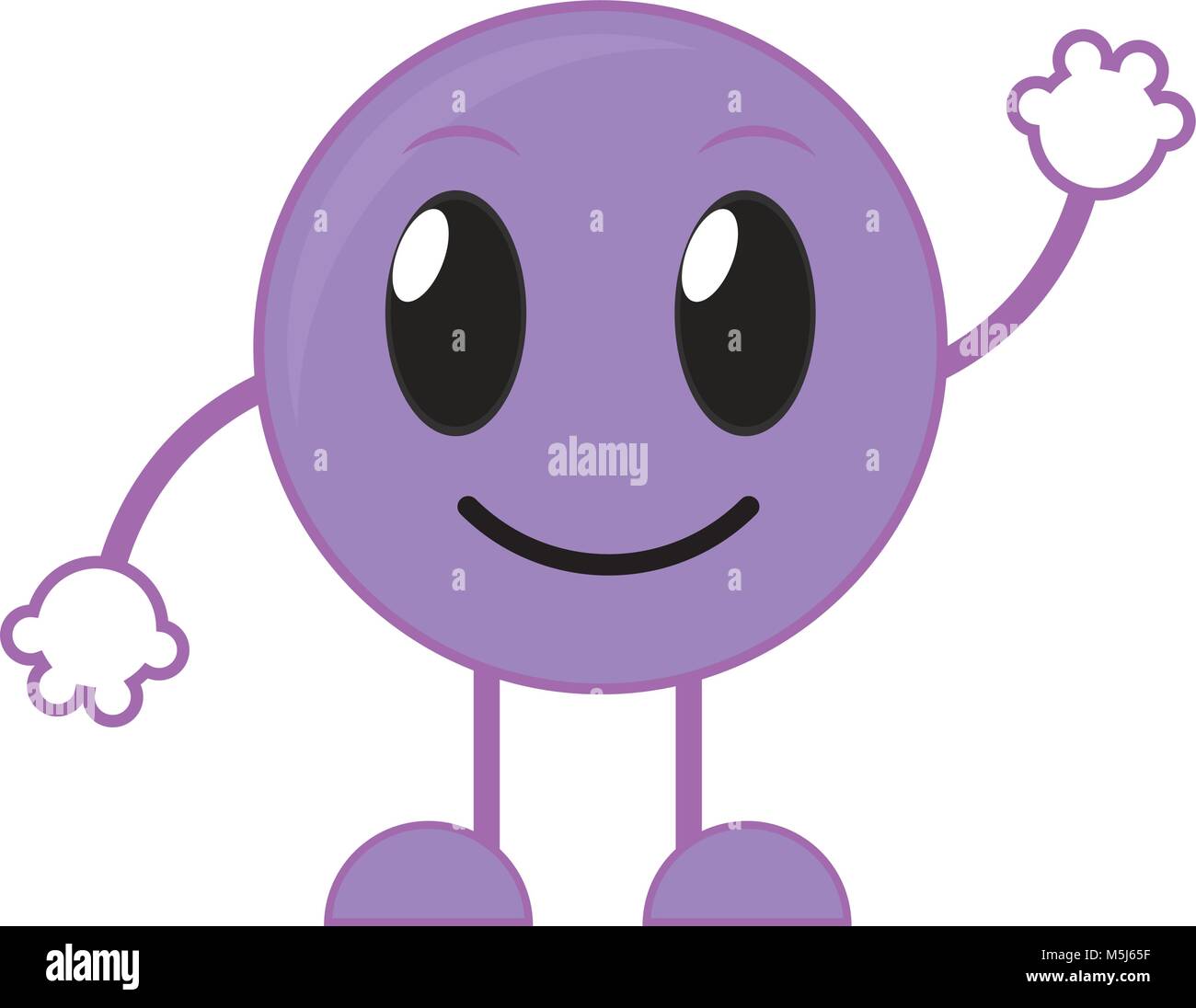 Happy emoji character arms Stock Vector Images - Alamy