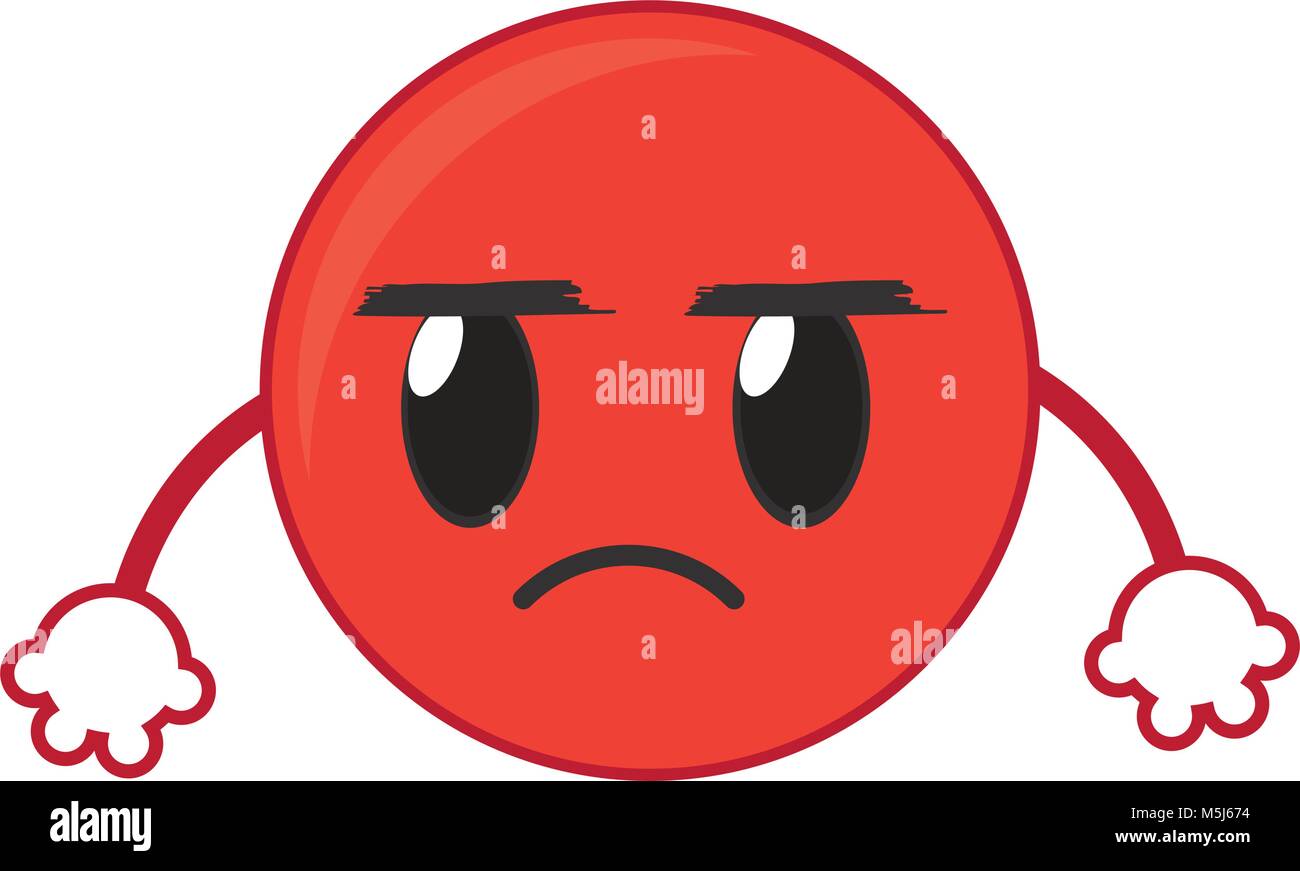 annoying emoji face expression with arms Stock Vector Image & Art - Alamy