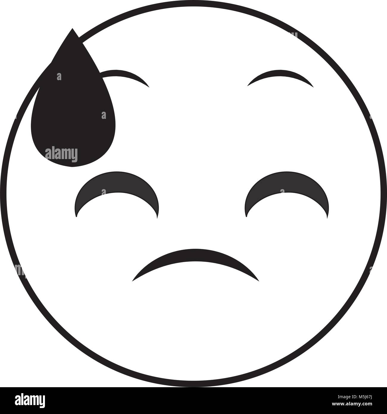 Sweating emoji hi-res stock photography and images - Alamy
