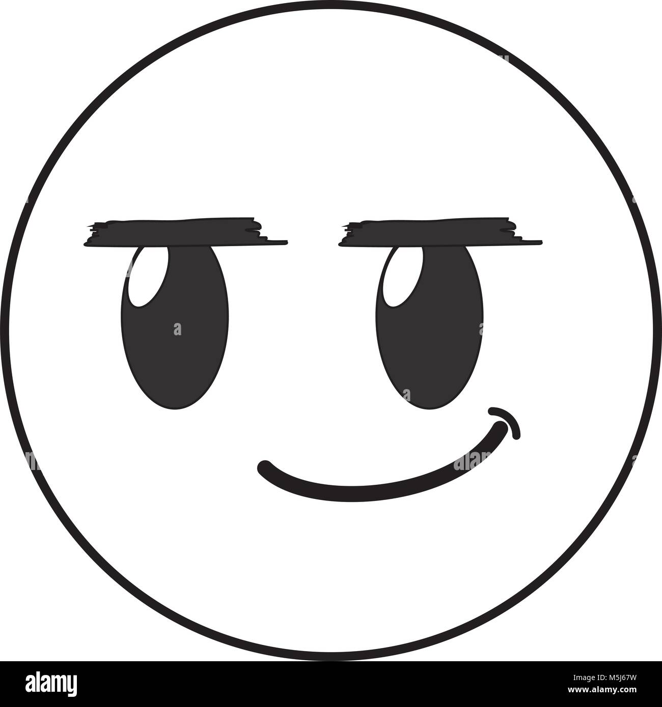 line rogue face gesture emoji expression Stock Vector Image & Art - Alamy