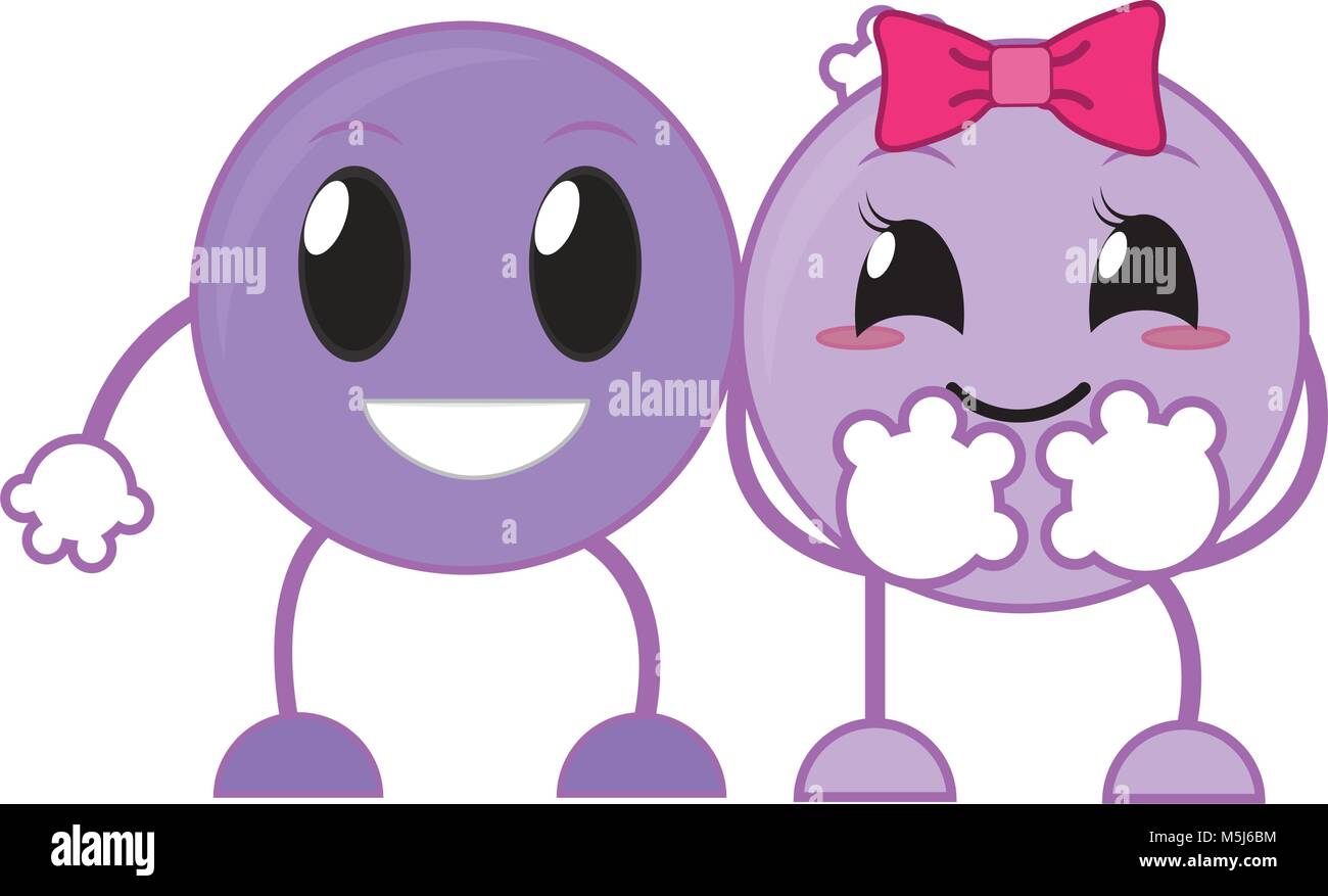 couple happy and nice face emoji Stock Vector Image & Art - Alamy