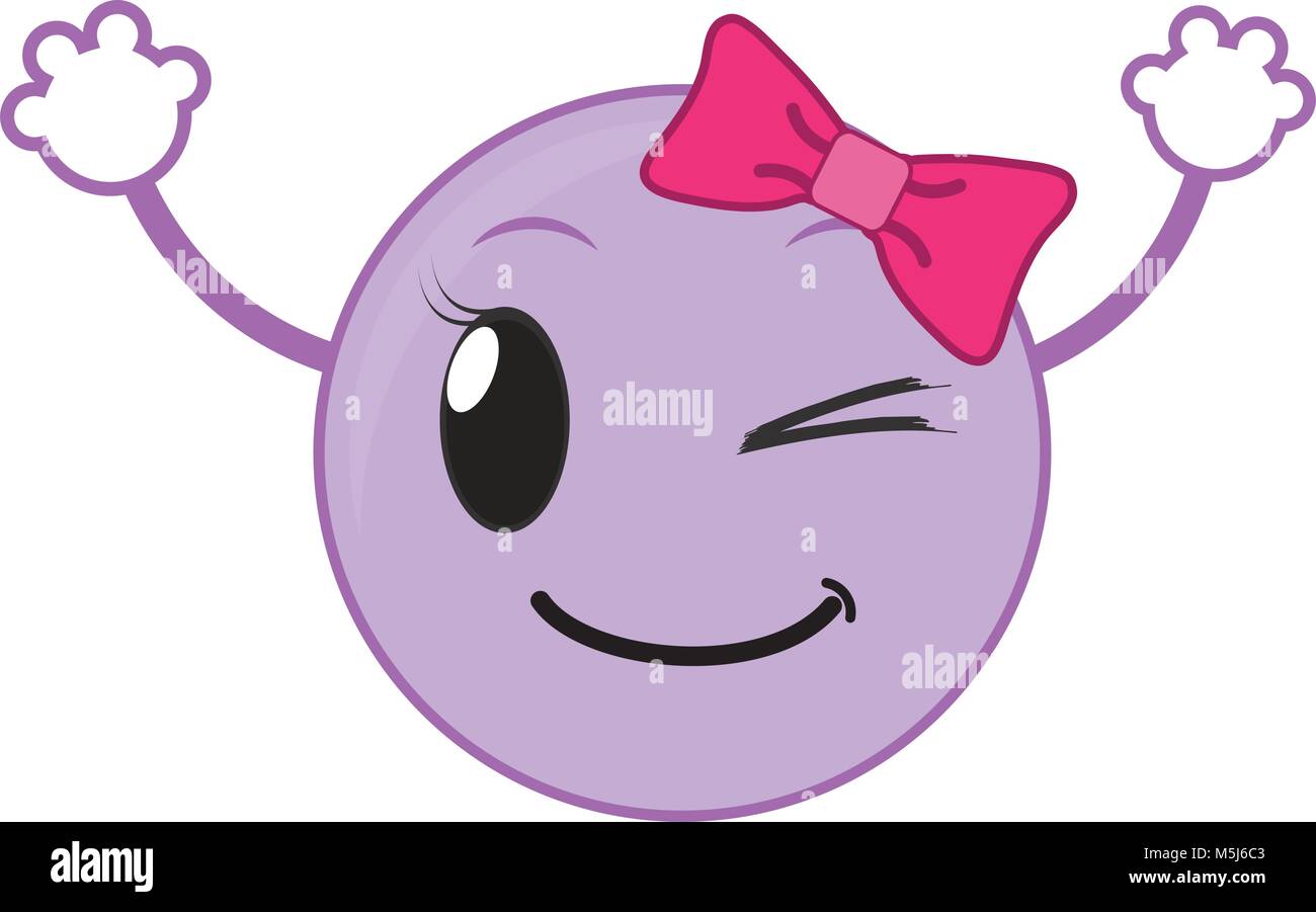 good female emoji face with arms Stock Vector Image & Art - Alamy