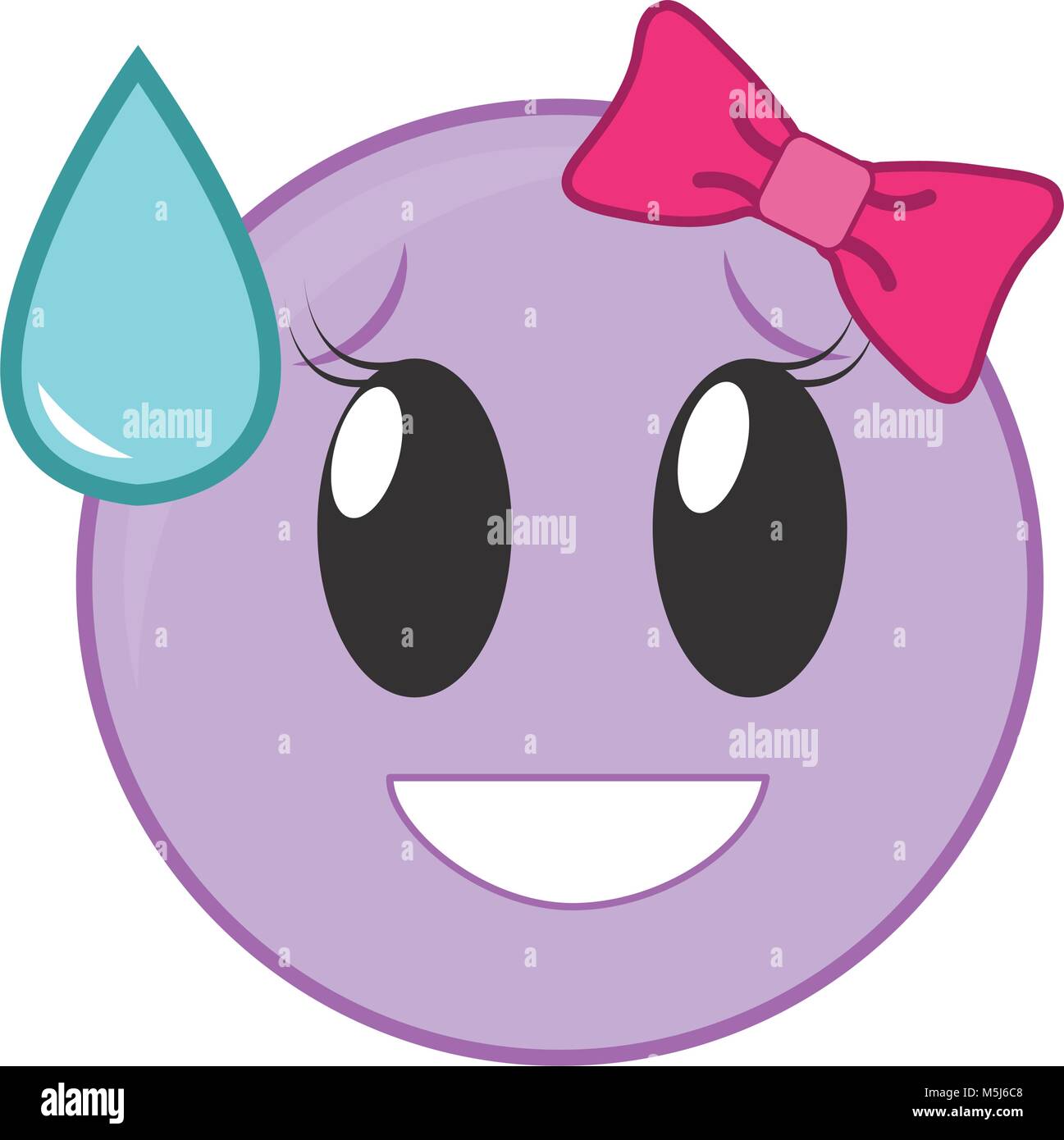 Female facial expression of shame Stock Vector Images - Alamy