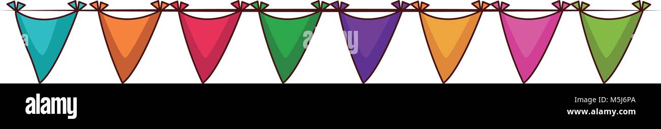 Decorative pennants isolated Stock Vector Image & Art - Alamy