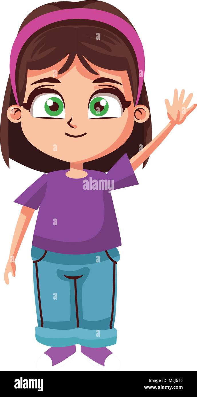 Beautiful girl cartoon Stock Vector Image & Art - Alamy