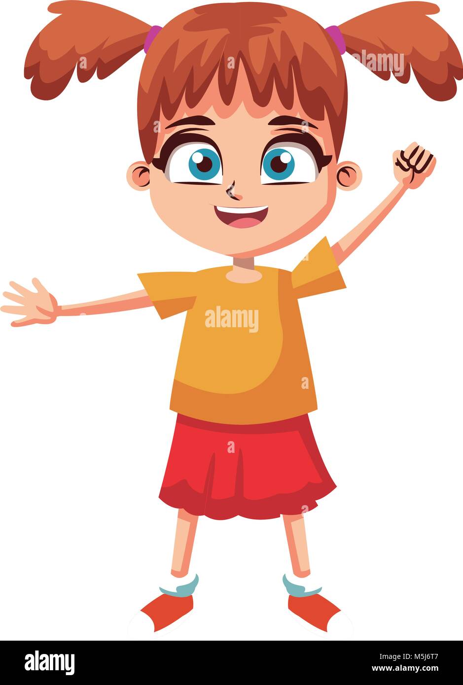 Beautiful girl cartoon Stock Vector Image & Art - Alamy