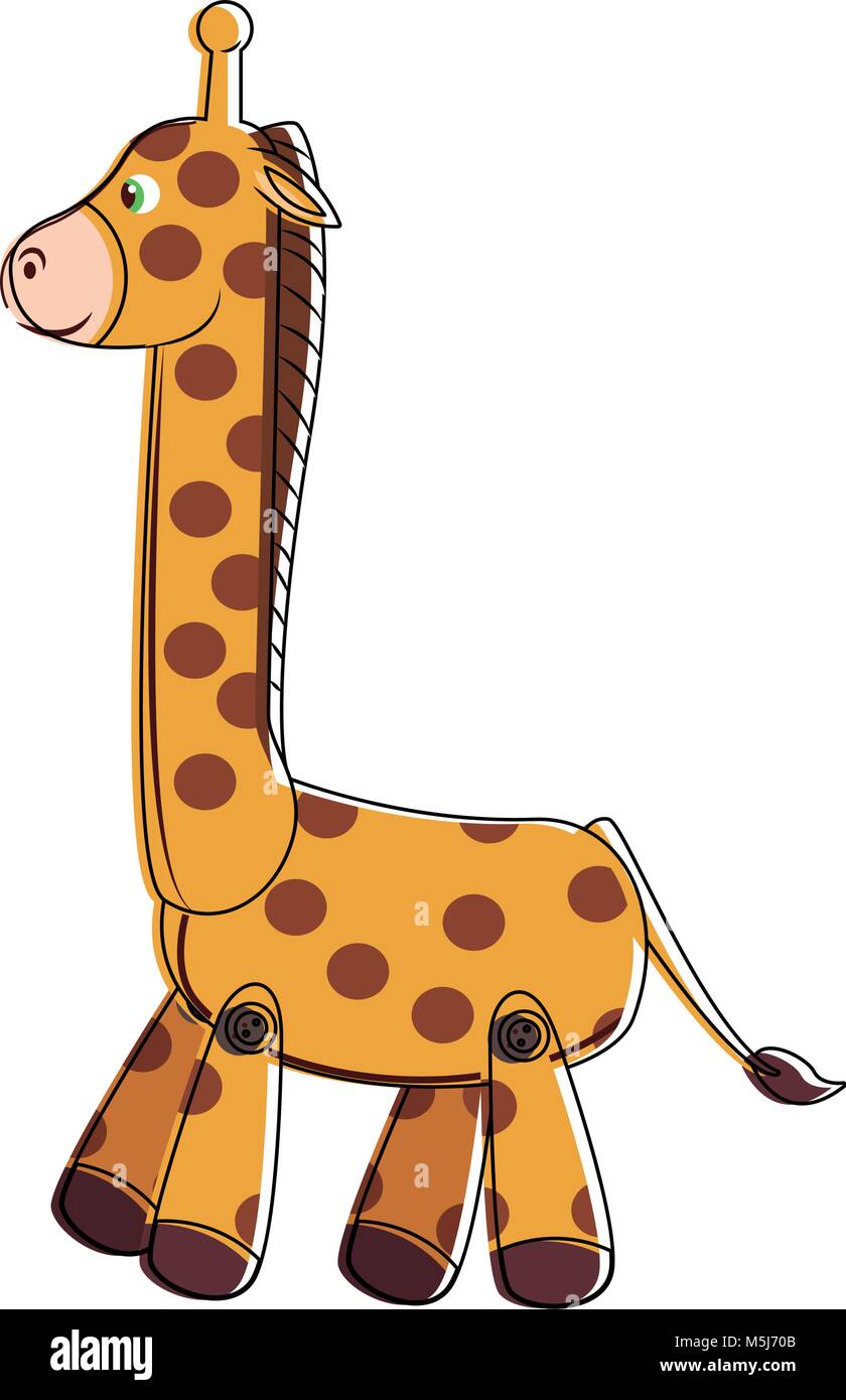 Stuffed giraffe cartoon Stock Vector Image & Art - Alamy