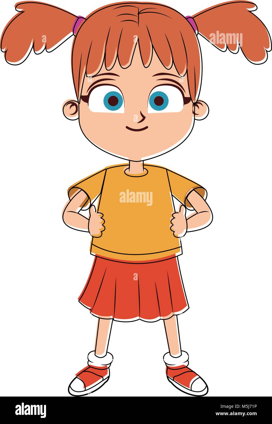 Beautiful girl cartoon Stock Vector Image & Art - Alamy