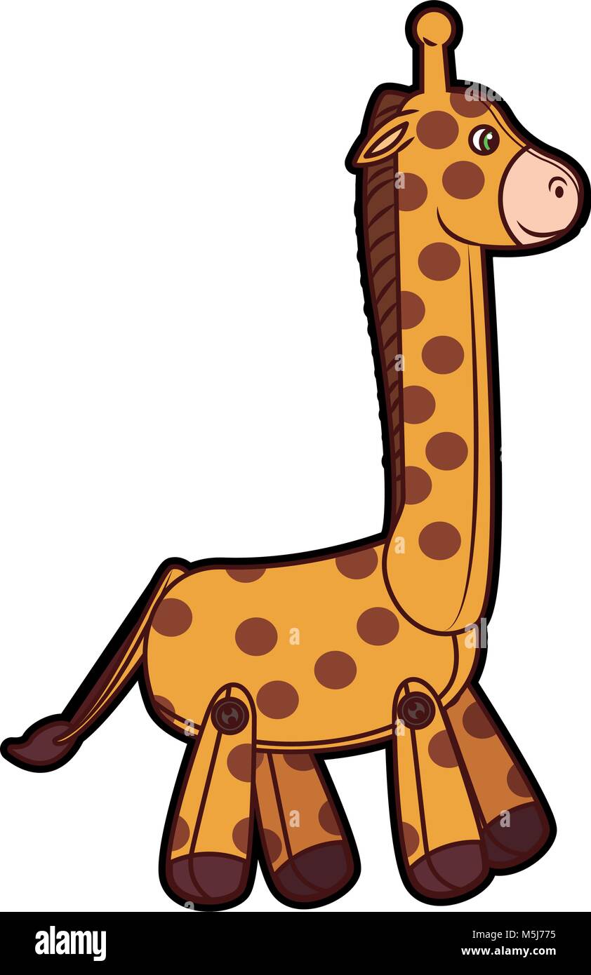 Stuffed giraffe cartoon Stock Vector Image & Art - Alamy