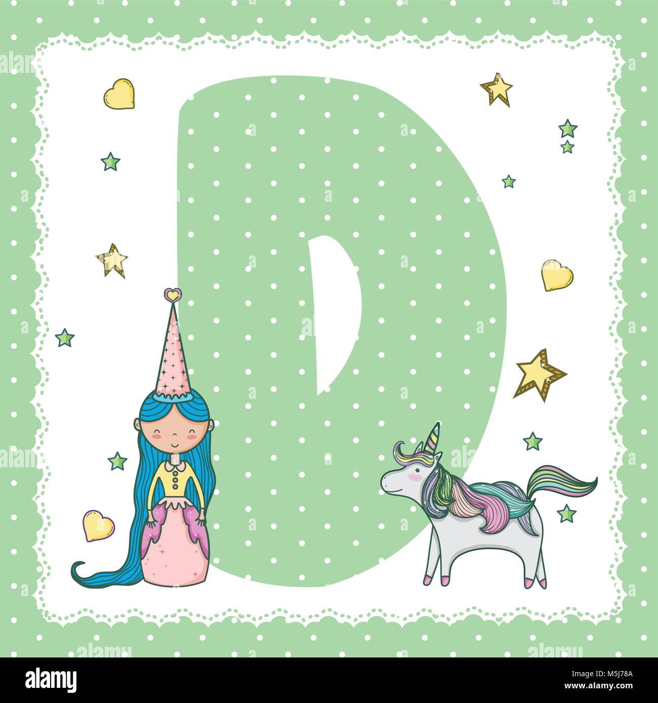 D alphabet letter for kids Stock Vector Image & Art - Alamy