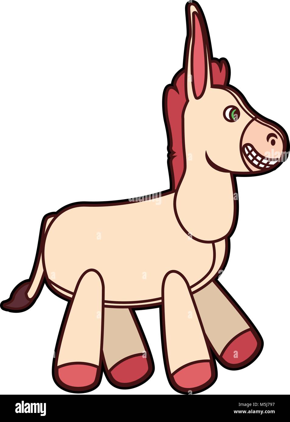 Holiday donkey toy Stock Vector Images - Alamy