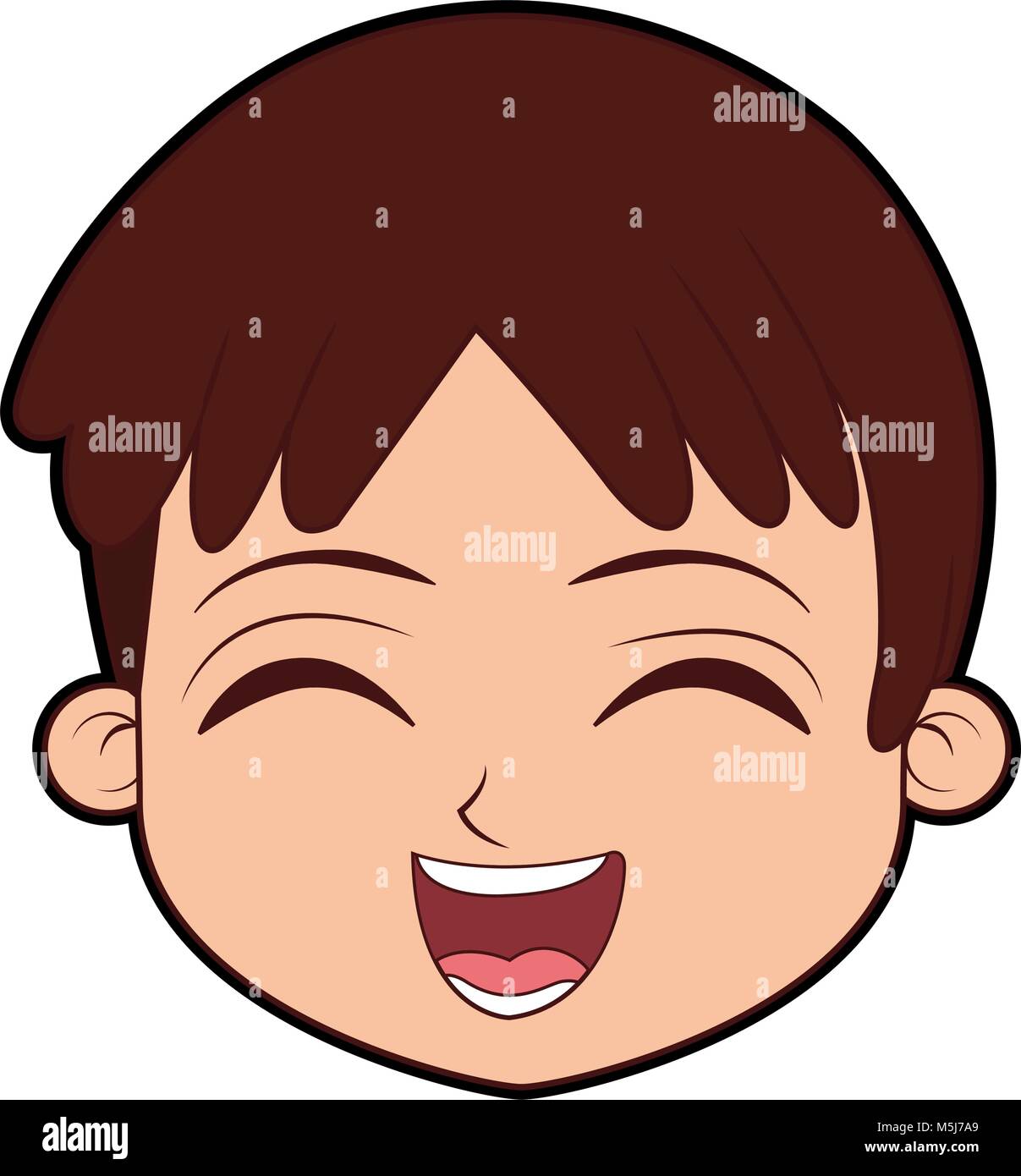 Cute boy face cartoon Stock Vector Image & Art - Alamy