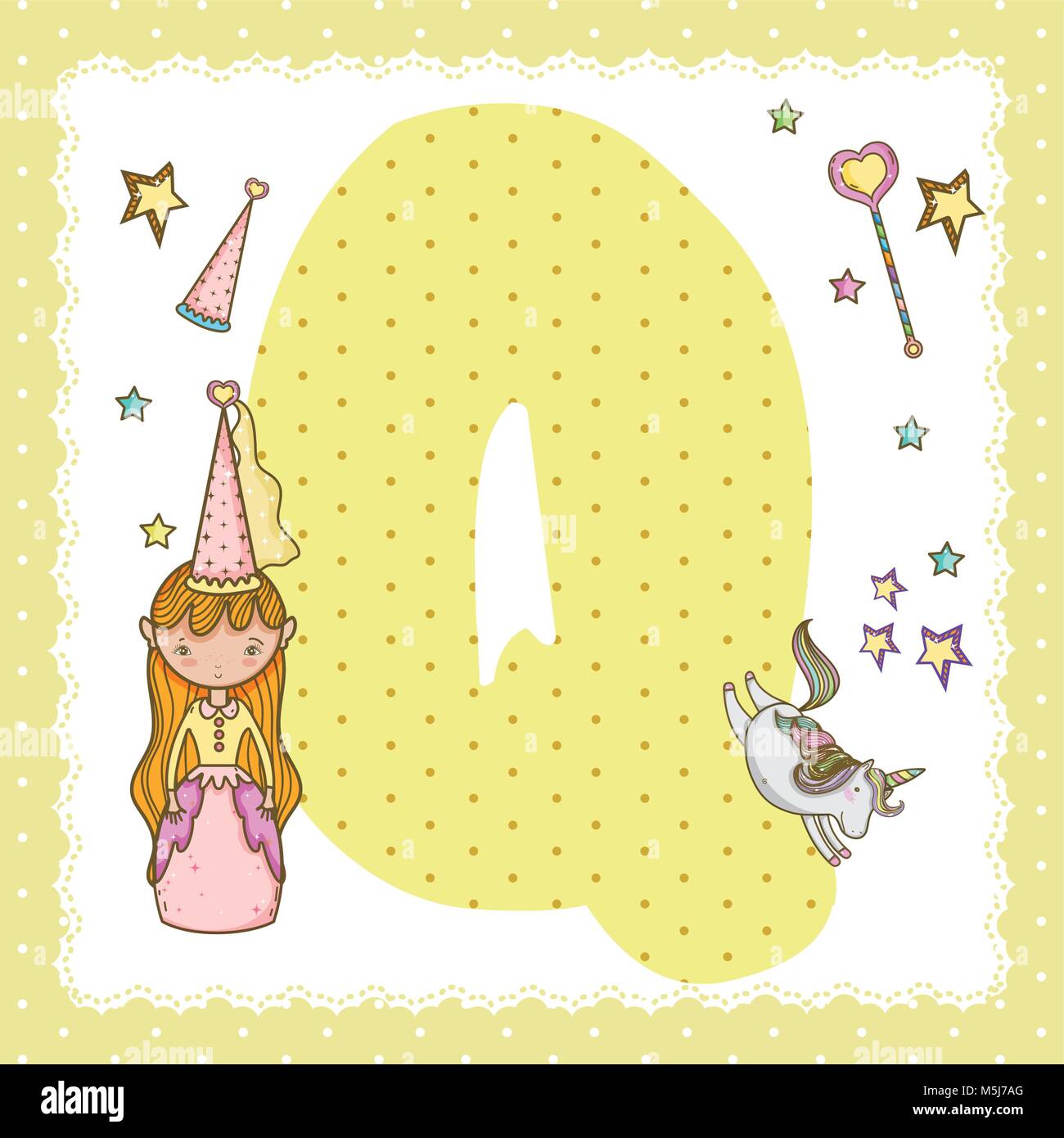 Q alphabet letter for kids Stock Vector Image & Art - Alamy