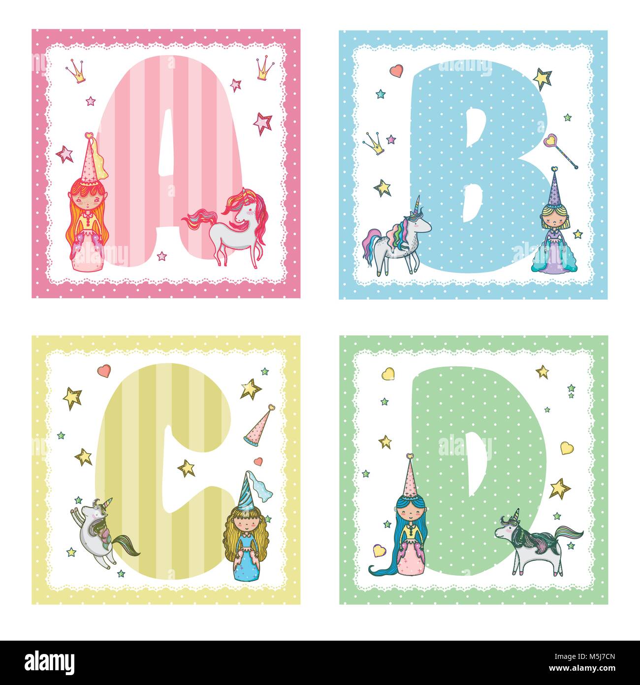 Collection of alphabet letters for kids Stock Vector Image & Art - Alamy