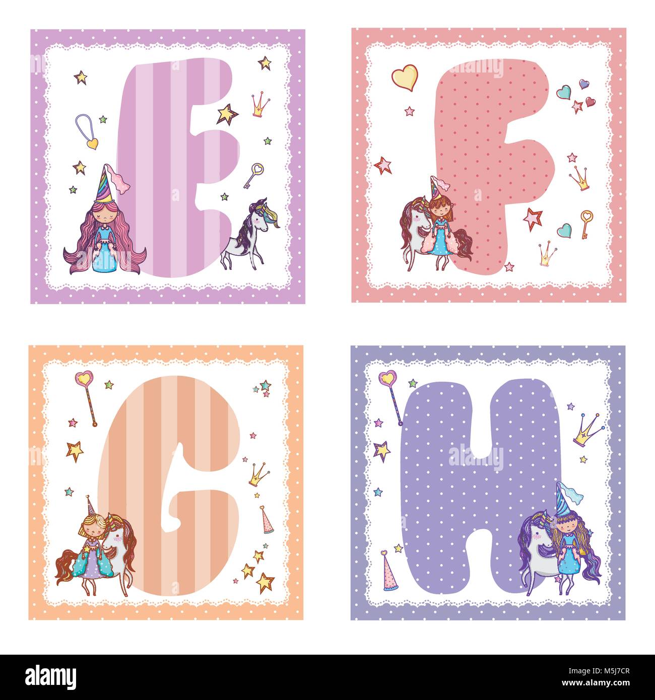 Collection of alphabet letters for kids Stock Vector Image & Art - Alamy