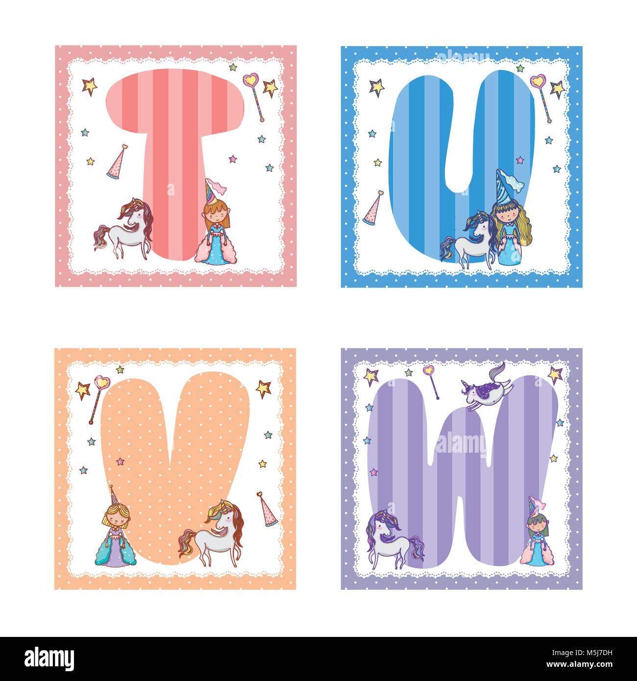 Collection of alphabet letters for kids Stock Vector Image & Art - Alamy