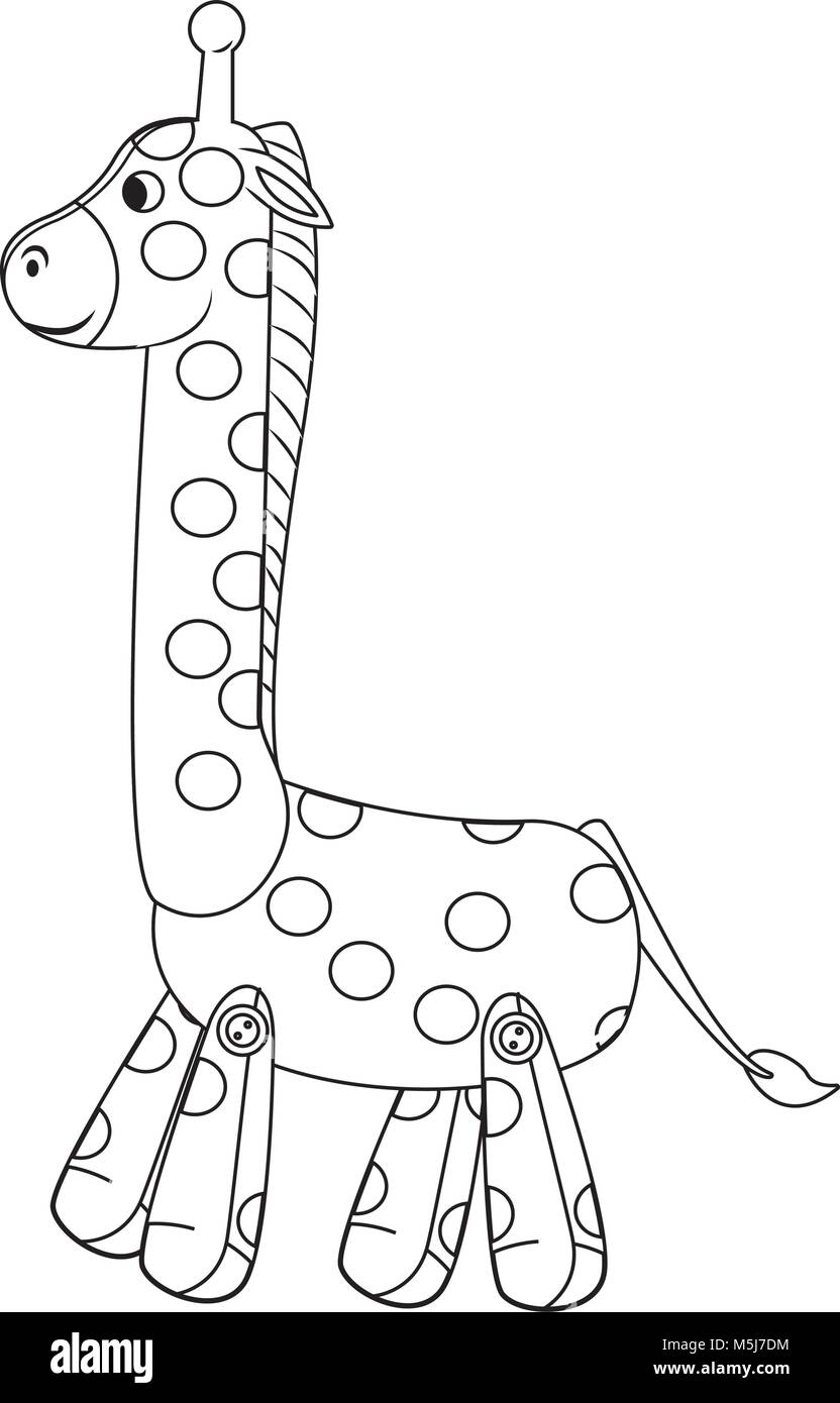 Stuffed giraffe cartoon Stock Vector Image & Art - Alamy