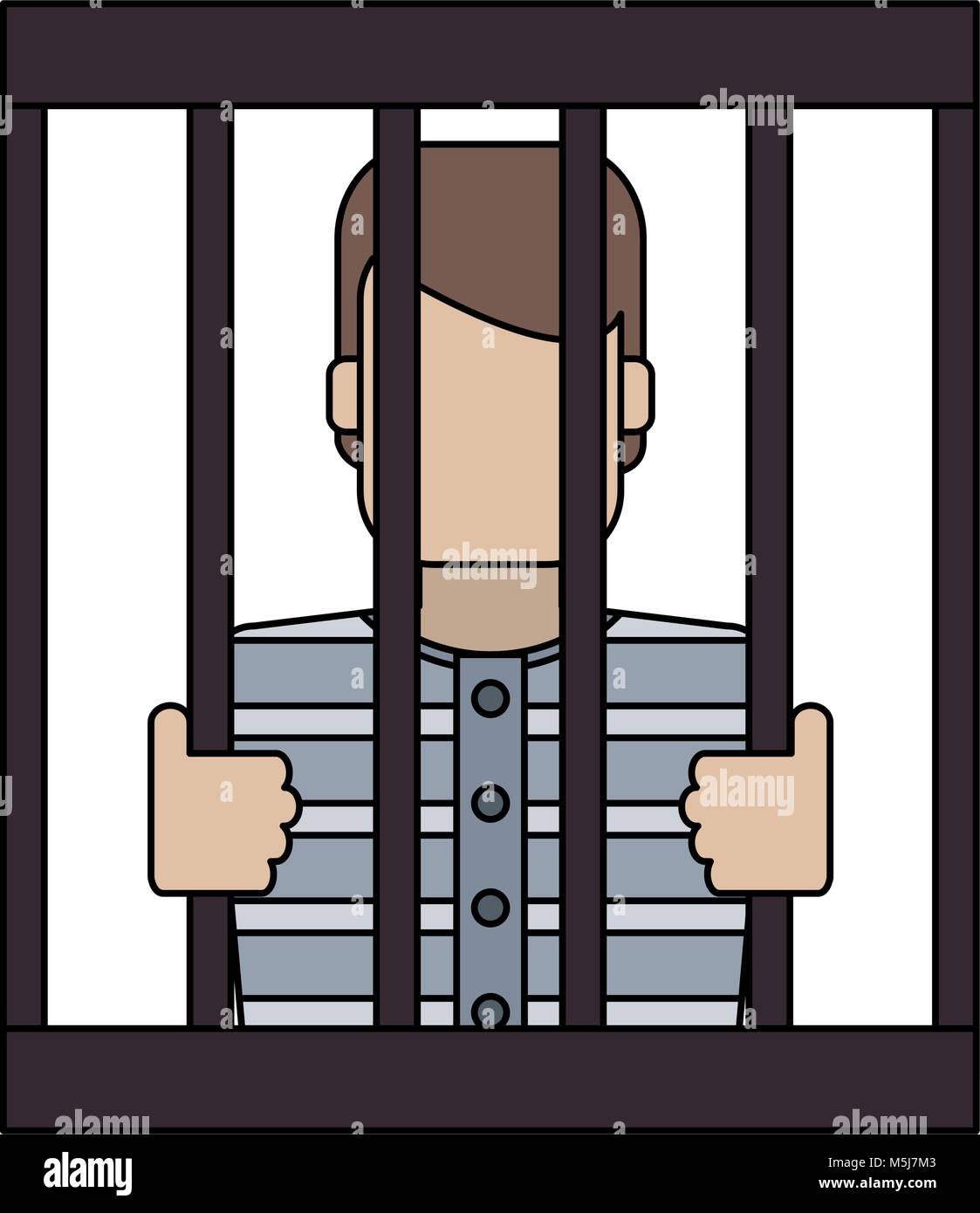 Male in jail symbol Stock Vector Image & Art - Alamy