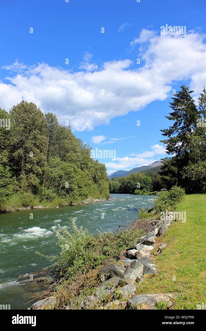 South Fork Skykomish River in Skykomish, Washington Stock Photo - Alamy