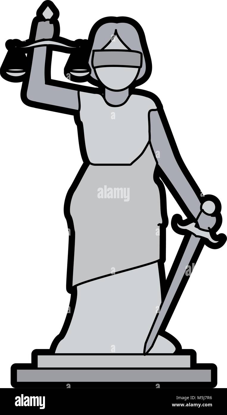 Woman justice balance symbol Stock Vector Image & Art - Alamy