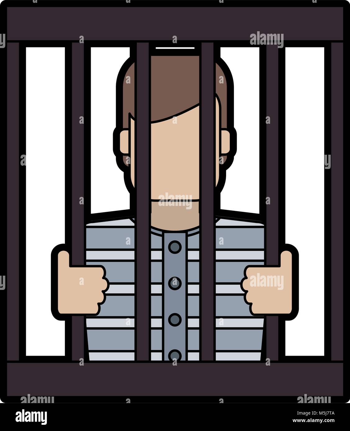 Male in jail symbol Stock Vector Image & Art - Alamy