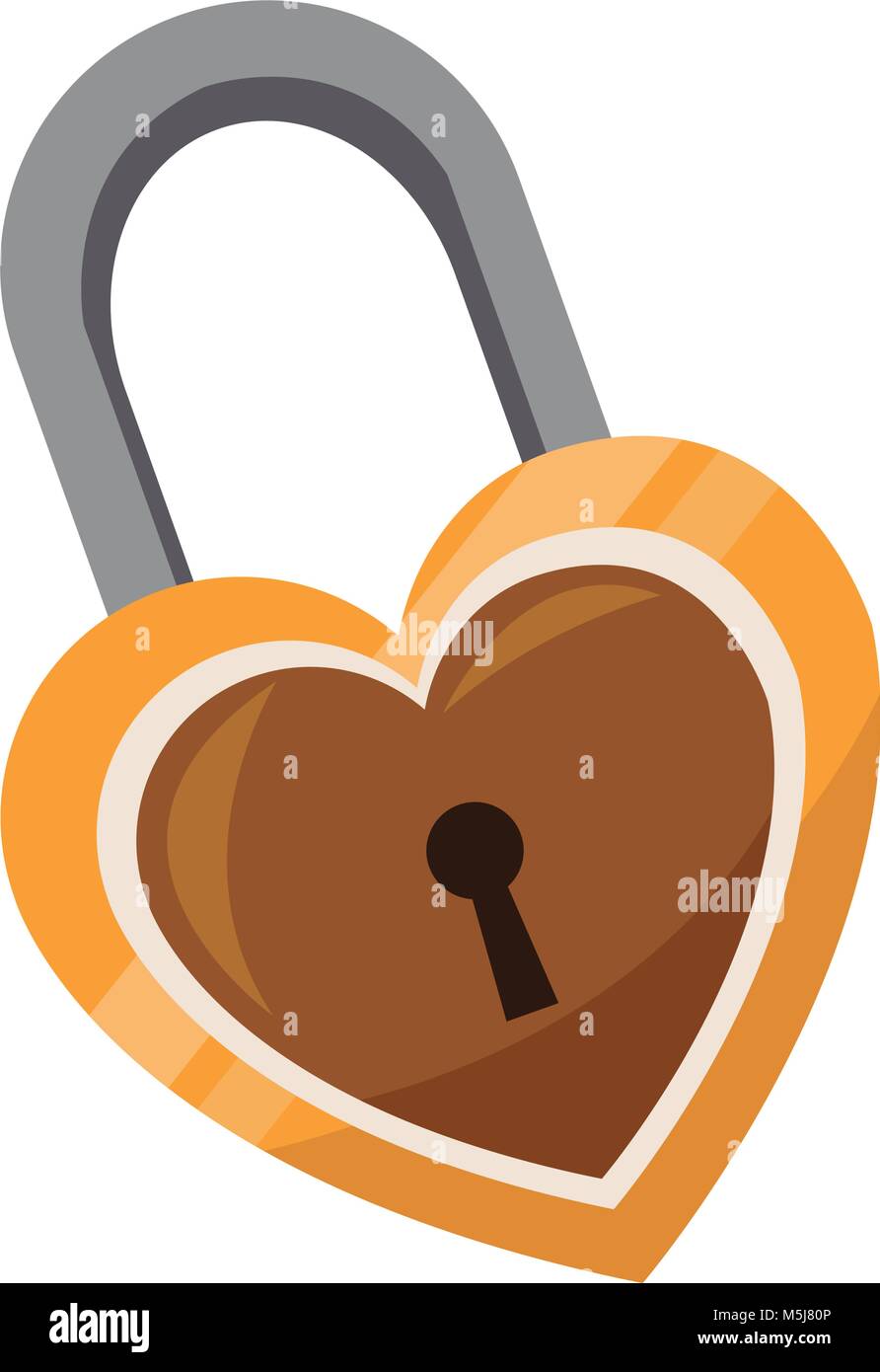 Padlock heart shaped Stock Vector Image & Art - Alamy
