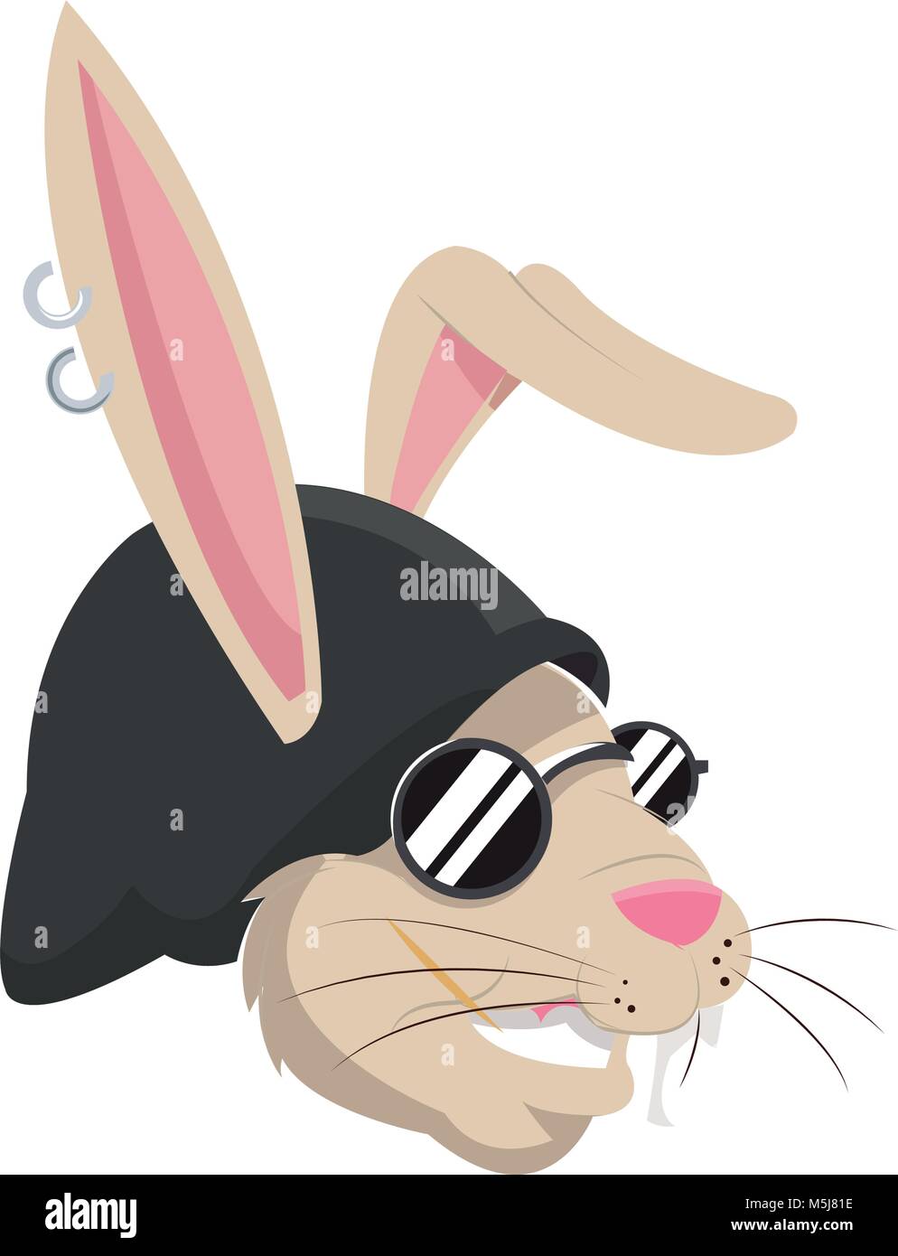 Stylish bunny cartoon Stock Vector Image & Art - Alamy