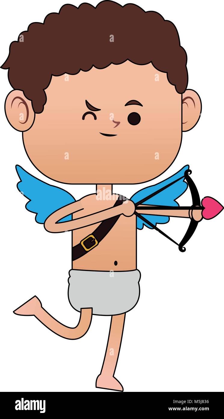 Love cupid wings shooting Stock Vector Images - Alamy