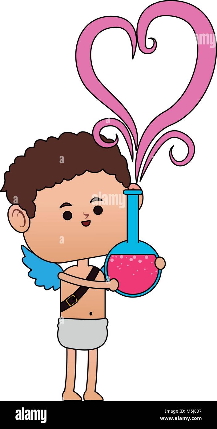 Cupid with chemistry love Stock Vector Image & Art - Alamy