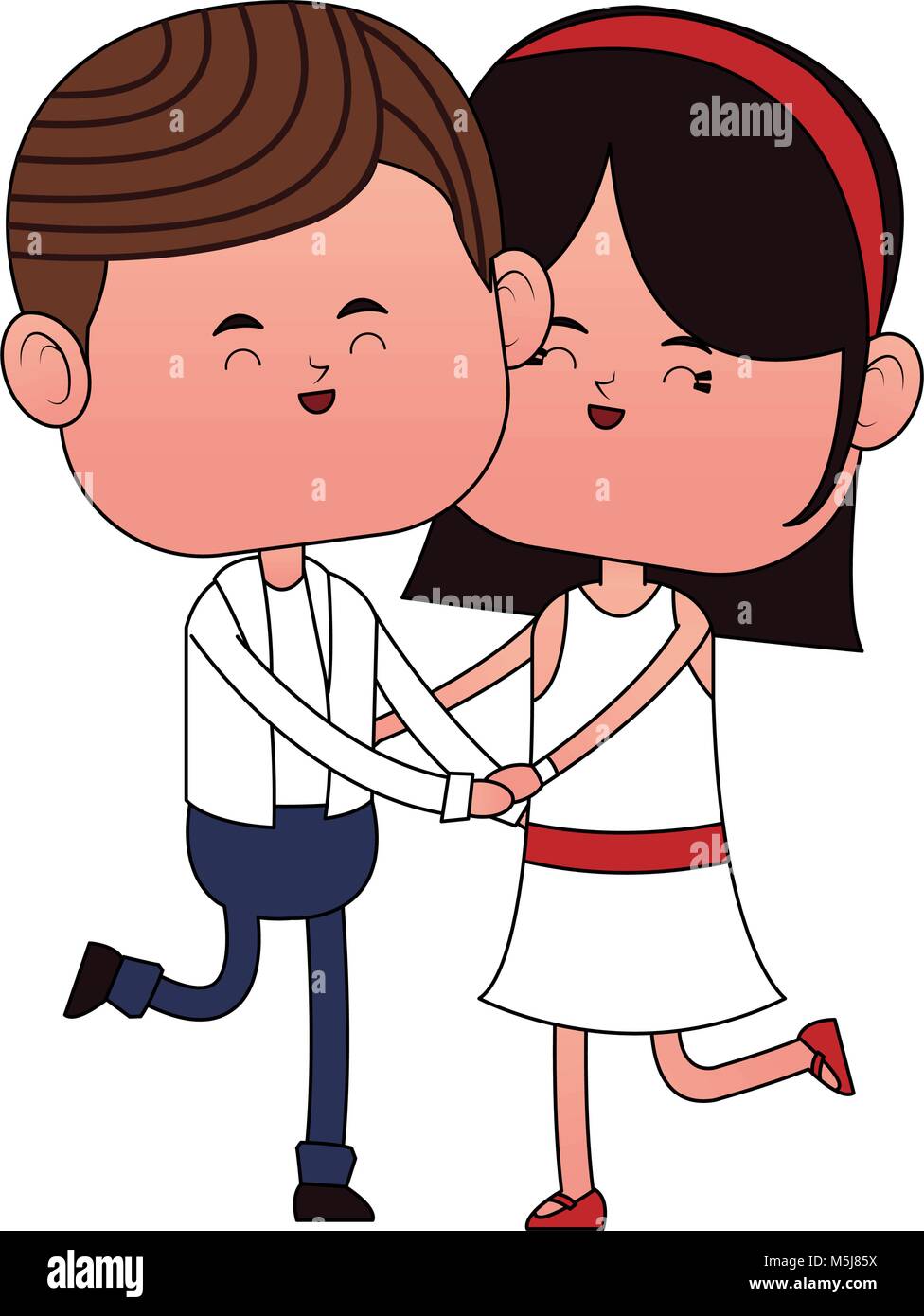 Cute couple cartoon Stock Vector Image & Art - Alamy