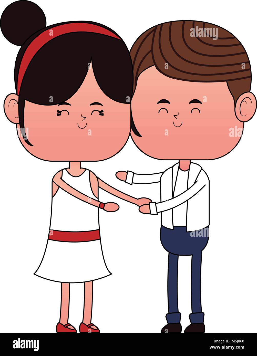 Cute couple cartoon Stock Vector Image & Art - Alamy