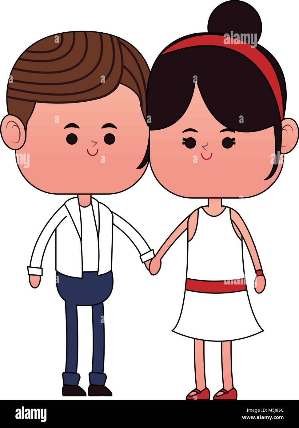 Cute couple cartoon Stock Vector Image & Art - Alamy