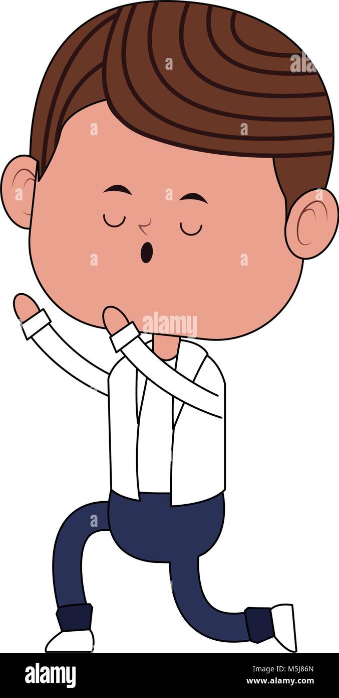 Cute boy on knees Stock Vector Image & Art - Alamy