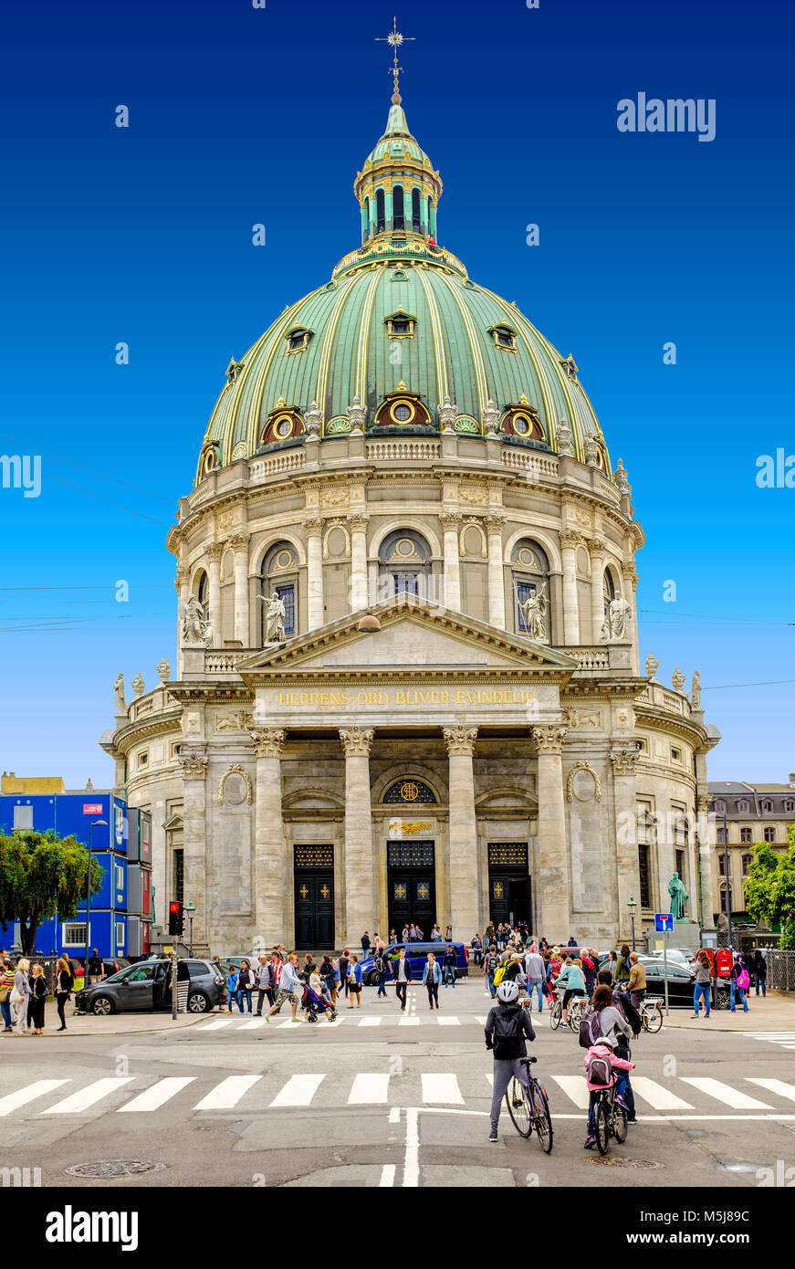 Copenhagen, Zealand region / Denmark - 2017/07/26: rococo Evangelical ...