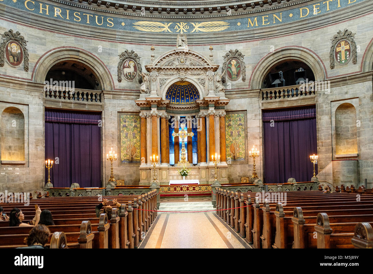 Copenhagen, Zealand region / Denmark - 2017/07/26: rococo Evangelical ...